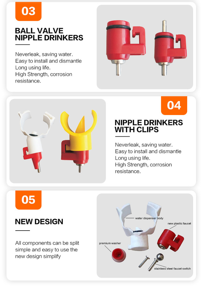 Nipple Drinker Water Drip Cups For Poultry Automatic Chicken Drinking ...