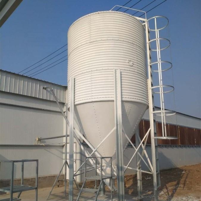 Automatic Poultry Silo Feeding System Broiler Farm 3 Ton Grain Silo