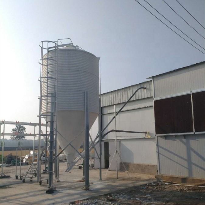 Automatic Poultry Silo Feeding System Broiler Farm 3 Ton Grain Silo